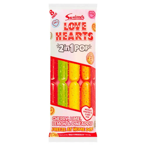 Love Hearts 2 in 1 Pops 8pk 600ml – Happy in Mart