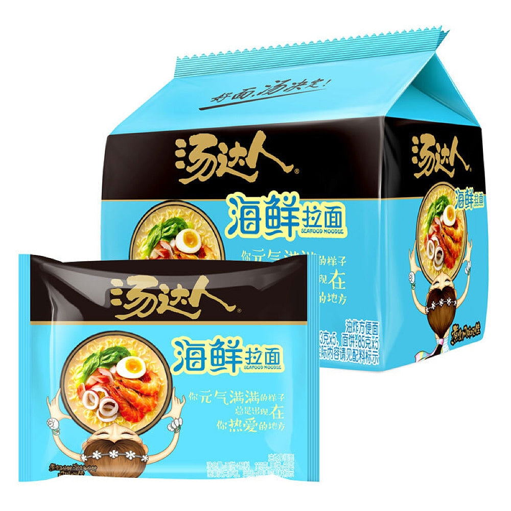 Tang Da Ren Seafood Flavor Ramen – 5-Pack – Happy in Mart