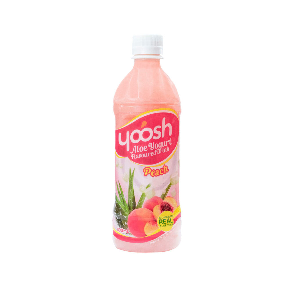 Yoosh Aloe Peach yogurt Flavoured Drink 500ml – Happy in Mart