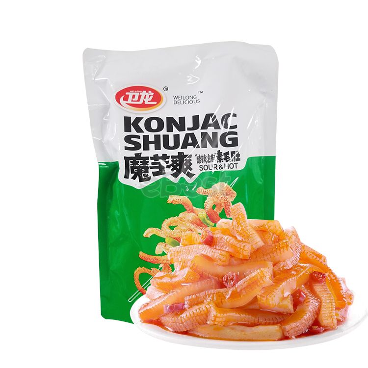 Weilong Konjac Shuang Sour and Spicy Vegetarian Sticks (Latiao) 252g ...