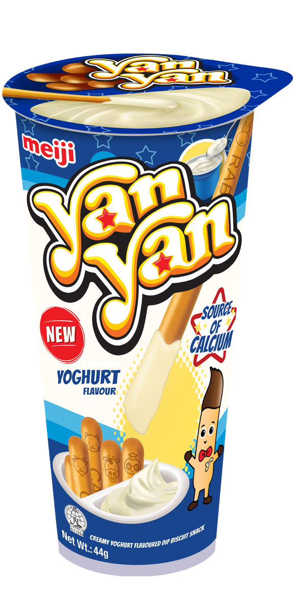 Meiji Yan Yan Yoghurt Sweet Biscuit Snack 44g – Happy in Mart