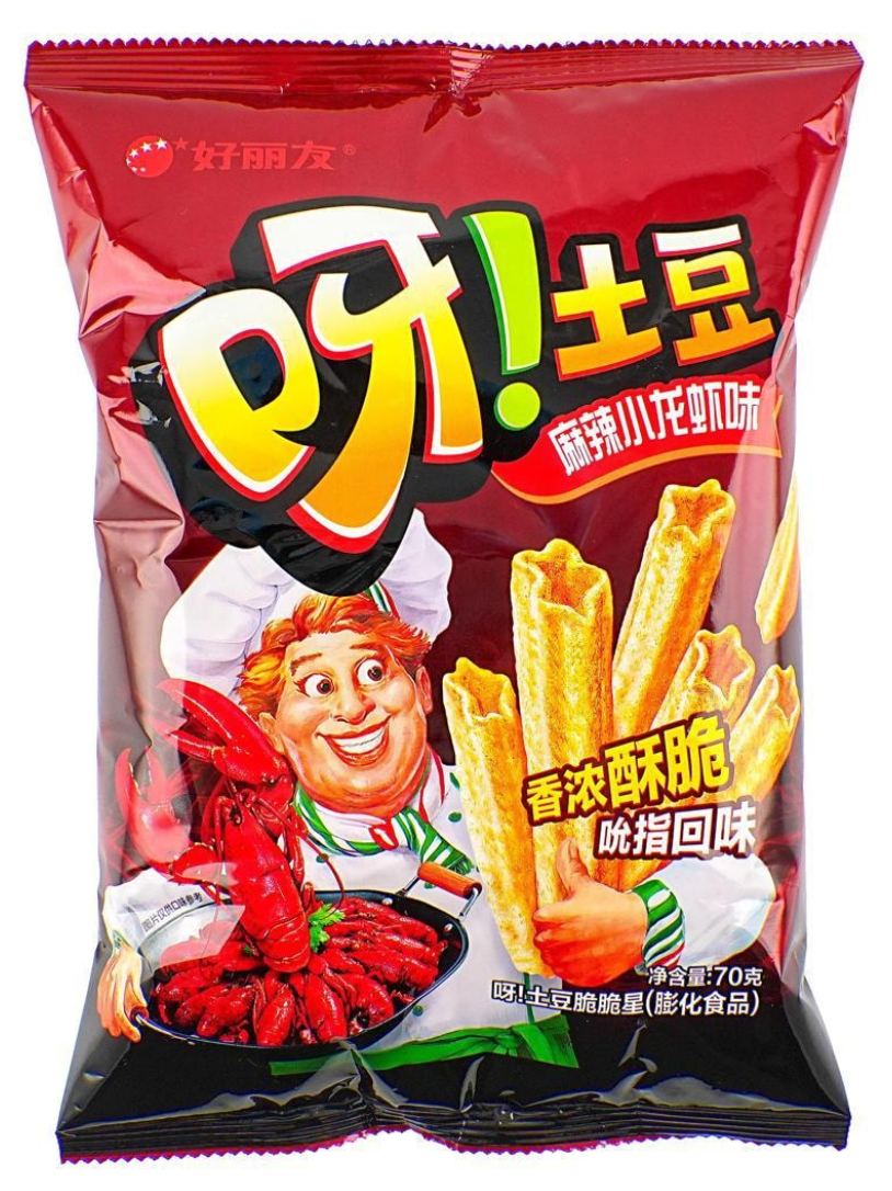 ORION Ya Potato Chips – Spicy Crayfish Flavor 70g – Happy in Mart