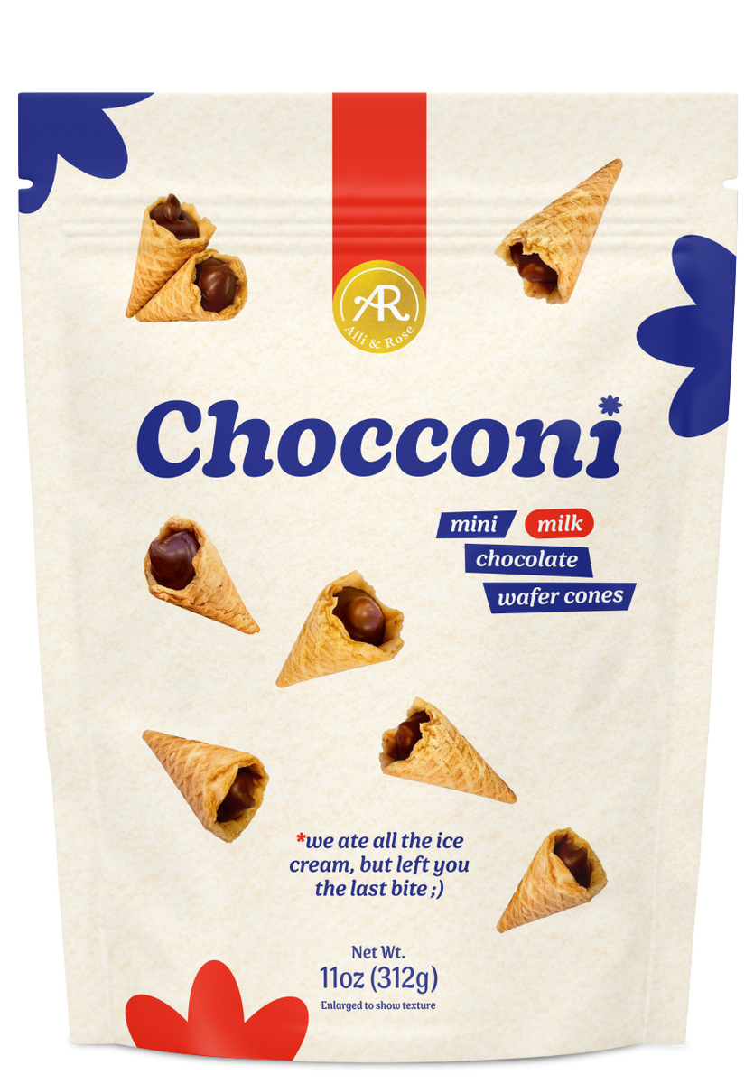 Alli & Rose Chocconi Milk Chocolate Mini Wafer Cones (397g) – Happy in Mart